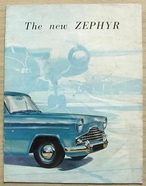 FORD ZEPHYR SALOON & Convertible Car Sales Brochure 1956 Ref X9015/356 ...