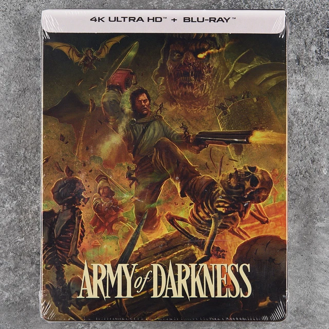 ARMY OF DARKNESS 4k Ultra HD Blu ray Steelbook, US import £32.00 ...