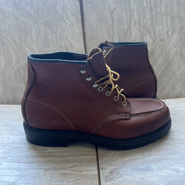 SIZE 10D MEN’S Red Wing 8249 Made In USA Long Wear Work Boot steel Toe ...