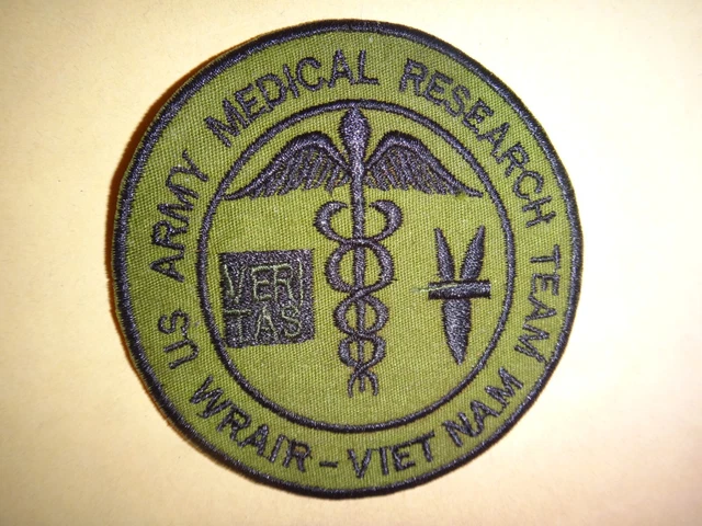 VIETNAM WAR US Army Medical Research Team Wrair Veritas Dezent Patch ...