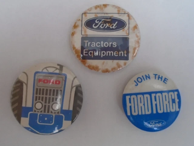 FORD TRACTOR BADGES - Vintage - Set of 3 £8.00 - PicClick UK