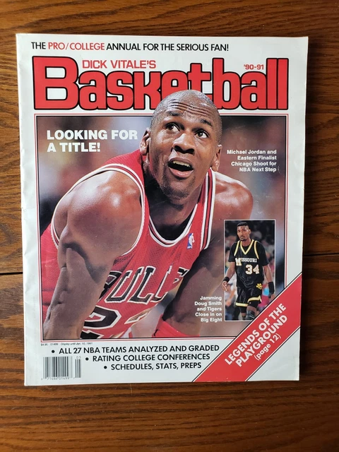 RARE COUVERTURE DICK Vitale's Basketball Magazine 1990-91 Michael Jordan EUR 163,45 - PicClick FR