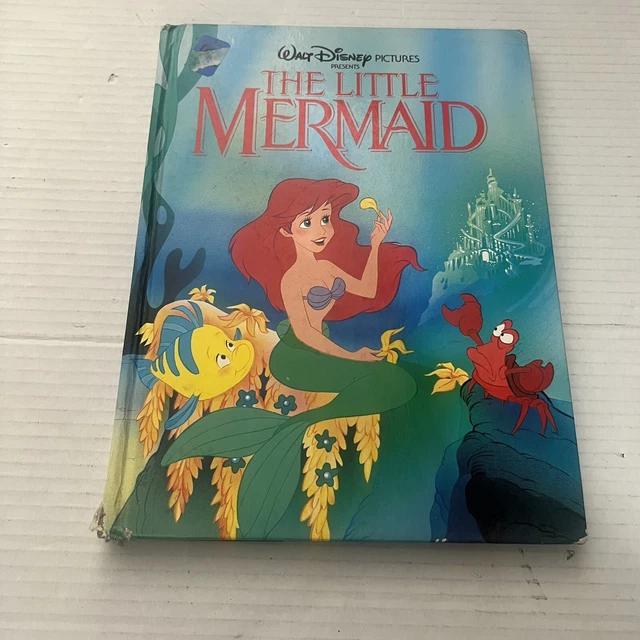 DISNEY THE LITTLE Mermaid Hardcover Book Kids Children Princess Mermaid ...