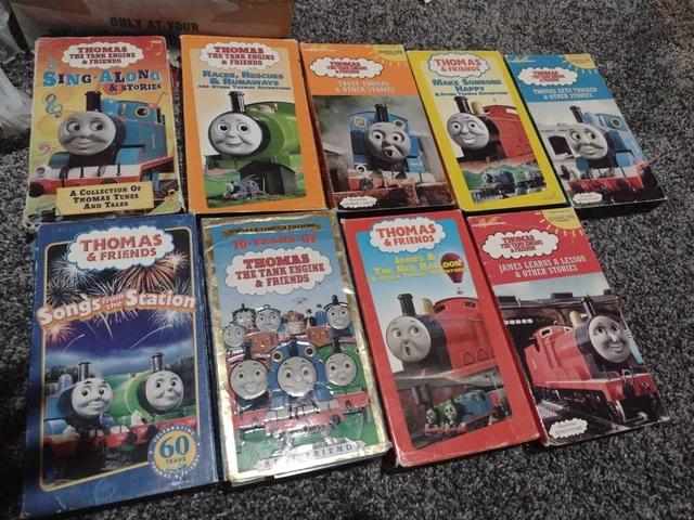 LOT OF 9 Thomas the Train VHS Tapes Thomas and Friends Thomas the Tank ...