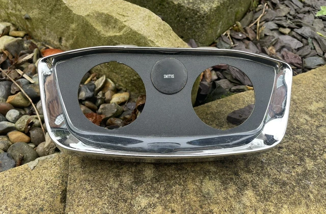 SMITHS DE LUX Chrome Gauge Panel Mk1 Mini Cooper S Morris Austin BMC ...