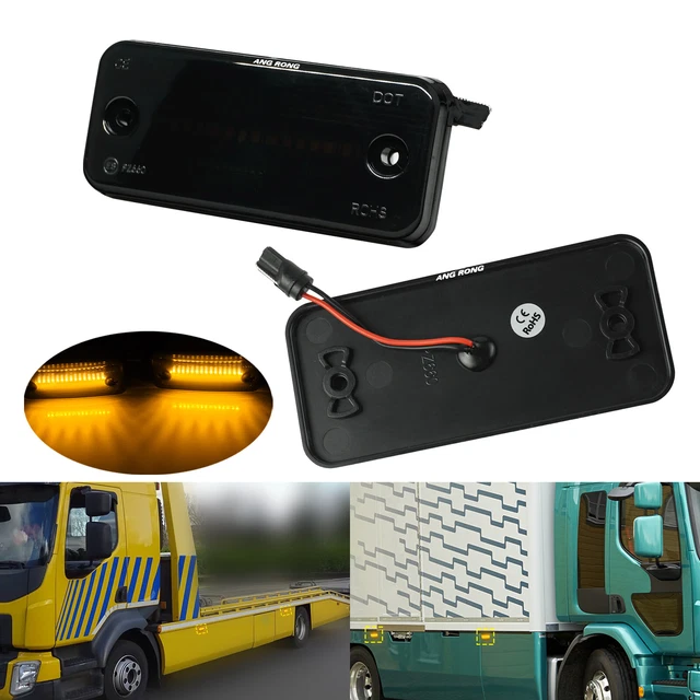 FOR VOLVO FL FE 2006-11 LED Side Indicator Marker Repeater Light Lamp ...
