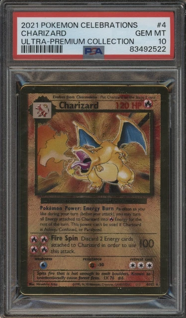2021 POKEMON CELEBRATIONS Ultra-Premium Collection #4 Charizard PSA 10 ...