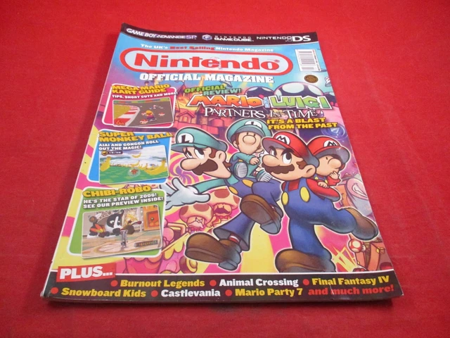 NINTENDO OFFICIAL MAGAZINE Issue 162 Mario & Luigi Partners in Time DS ...