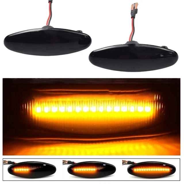 SMOKE SEQUENTIAL SIDE Marker Light Sequential Turn Signals Made Of ABS ...
