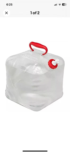 CAMPING WATER CONTAINER 5 Gallon Fold-A-Carrier Collapsible Water ...