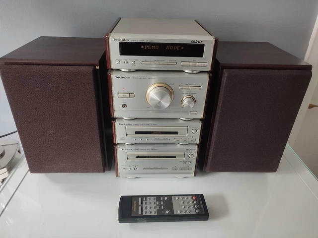 VINTAGE TECHNICS MINI Hifi Stack System SC-HD501 With Speakers & Remote Control £119.99 ...