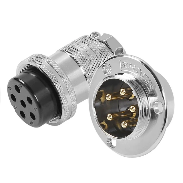 CONNEXION FIABLE 2/3/4/5/6/7/8/10 broches prise aviation connecteur ...