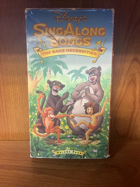 DISNEY'S SING ALONG Songs The Bare Necessities VHS Tape - Tested Volume ...