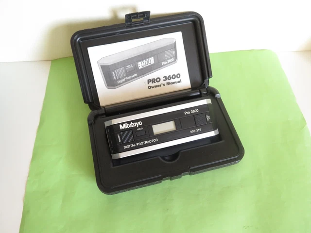 MITUTOYO PRO 3600 Digital Protractor 950-316, Like New, with case ...