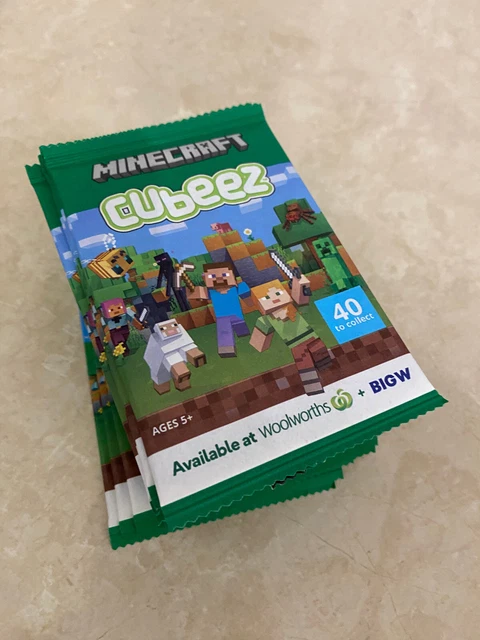MINECRAFT CUBEEZ || Woolworths 2025 || Complete your Set $50.00 ...