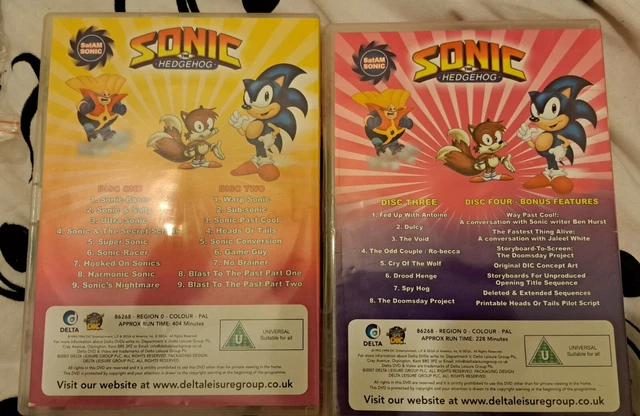 SONIC THE HEDGEHOG The Animated series Complete DVD Collection (Sonic ...