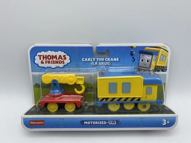 THOMAS AND FRIENDS Trackmaster Motorized Railway Carly the Crane Train ...