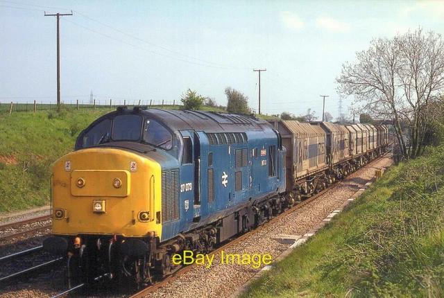 PHOTO RAILWAY 6X4 Class 37 37073 Freight Train Elford c1991 £2.00 - PicClick UK