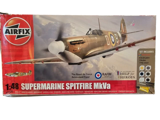 AIRFIX SUPERMARINE SPITFIRE MKVa 1/48 Scale £25.99 - PicClick UK