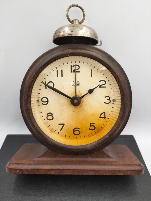 VINTAGE ANTIQUE SOVIET Table Bakelite Clock OCHZ Mechanical USSR 1950s ...