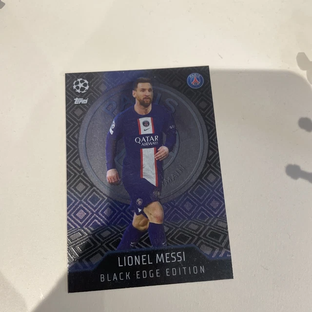 LIONEL MESSI MATCH attax Black Edge Card £17.50 - PicClick UK