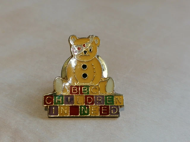 VINTAGE BBC CHILDREN In Need - Pudsey Bear Enamel Pin Badge - 1986 £2. ...