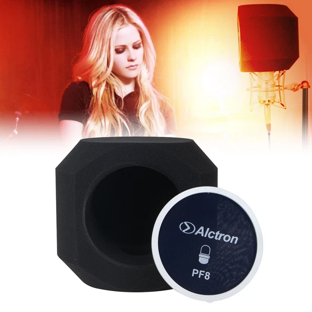 MICRÓFONO ALCTRON PF8 Studio Pantalla Acústica Esponja Insonorizada Grabación Filtror8 EUR 32,16 ...