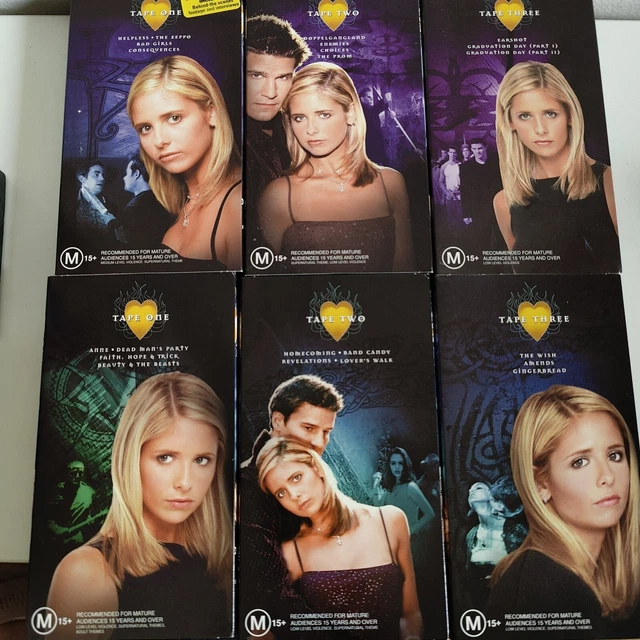 BUFFY THE VAMPIRE Slayer VHS Bundle, Season 3 Part 1 & 2 Box Set 6x ...