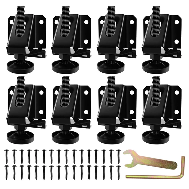 8/16 PCS HEAVY Duty Adjustable Furniture Leveling Feet, Locking Foot ...