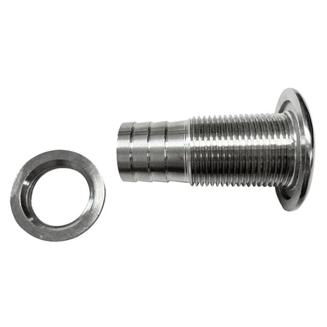 STAINLESS STEEL STRAIGHT Through Hull Drain Perfect for All Types of ...