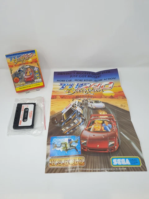 TURBO OUT RUN + affiche Sinclair ZX Spectrum 48/128/+2, +3 cassette ...