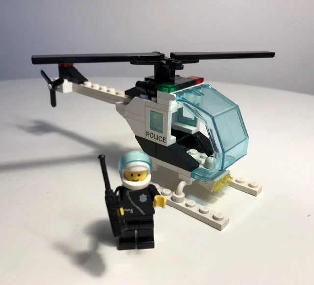 RARE VINTAGE 1988 ! LEGO 6642 Classic Town Hélicoptère Police Legoland ...