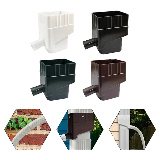 RAINWATER COLLECTION SYSTEM Downspout Water-Diverter Connector With ...