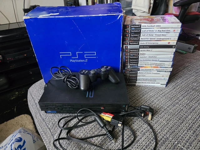 SONY PLAYSTATION 2 SCPH-39003 Console Boxed With All Leads 1 Pad And 19 ...