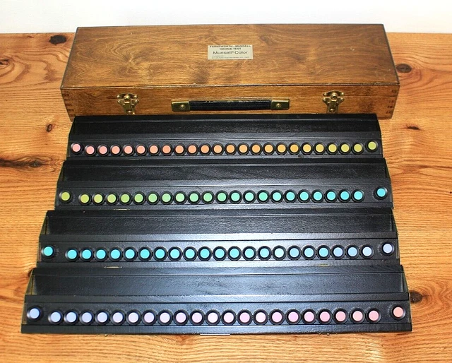 FARNSWORTH-MUNSELL 100 HUE Test, Munsell Color Blindness, Clean in Wood ...