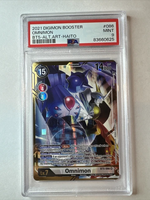 2021 DIGIMON OMNIMON Haïtio Battle of Omni BT5-086 Alt Art PSA 9 EUR 43,85 - PicClick FR