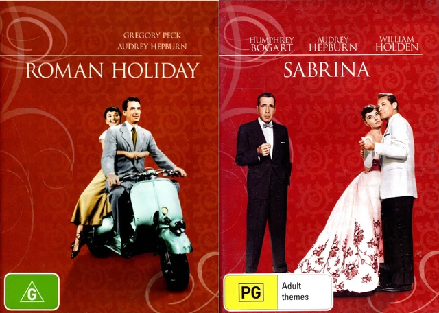 ROMAN HOLIDAY & Sabrina 2 Movie DVD Audrey Hepburn Region 4 Brand New ...