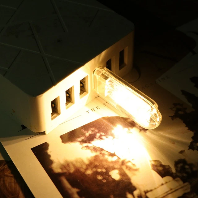 5 PCS LED Night Light Laptop Keyboard Table Lamp with Usb Small Desk £8 ...