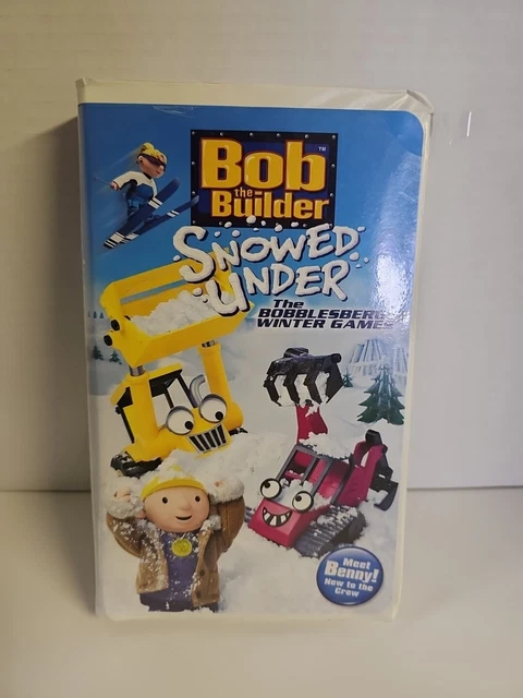 BOB THE BUILDER Snowed Under VHS Video Tape Bobblesberg Winter Games ...