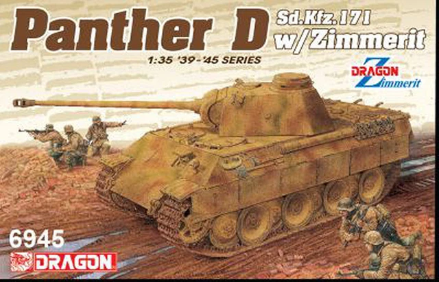 MODELLAUTO MODEL KIT bausatz Panzer Tank Dragon SD.KFZ.171 Panther Ausf ...