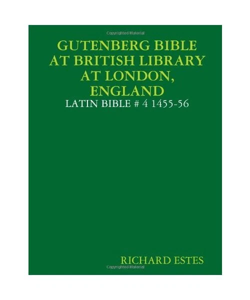 GUTENBERG BIBLE AT British Library At London, England - Latin Bible # 4 ...
