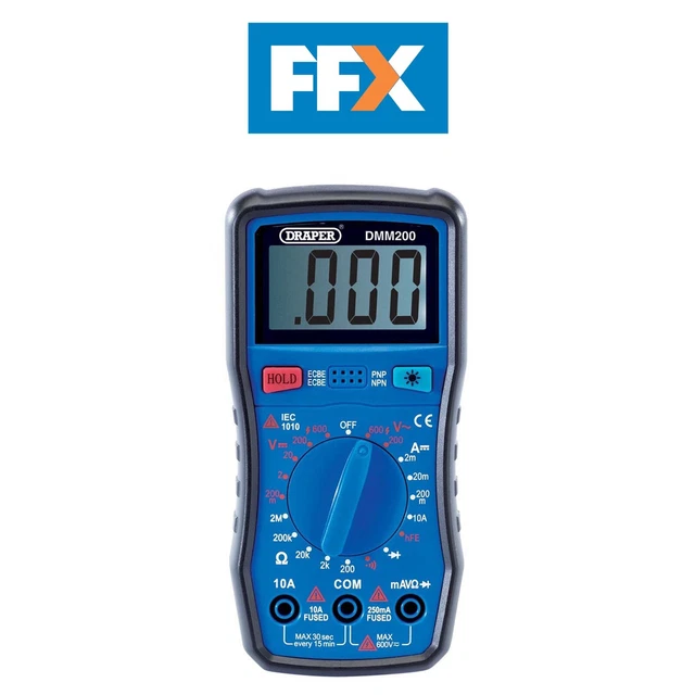 DRAPER 41817 DIGITAL Multimeter Electrical Electronics Tester Testing ...