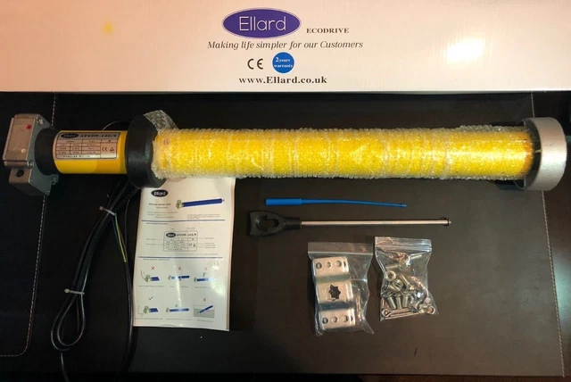 ELLARD TUBULAR MOTOR for Roller Shutters 140Nm with Manual Override £97 ...