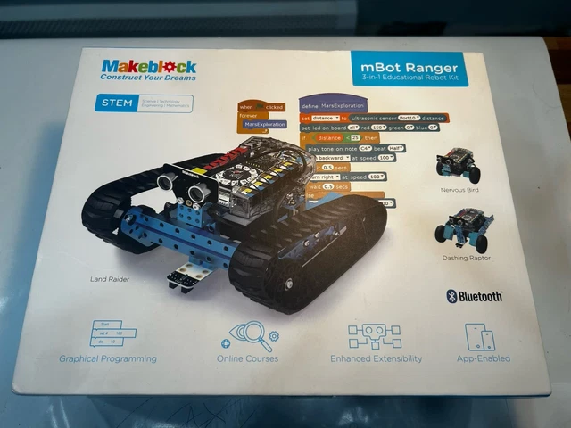 MAKEBLOCK MBOT RANGER 3-in-1 Educational Robot Kit for Kids (90092 ...