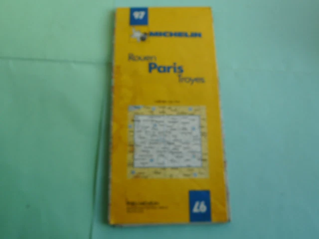 CARTE MICHELIN 97 Rouen Paris Troyes 1980 Maps Karte Cartolina £0.88 ...