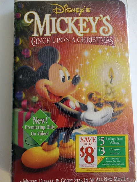 DISNEY- MICKEYS ONCE Upon a Christmas VHS Tape 1999 Brand New Factory ...