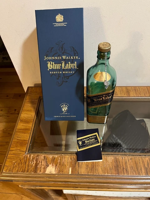 JOHNNIE WALKER BLUE Label Scotch Whisky 750ML (Short Bottle) and Blue ...