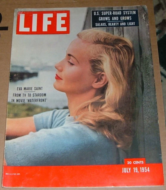 1954 LIFE MAGAZINE~ACTRESS Eva Marie Saint Marlon Brando "On The ...
