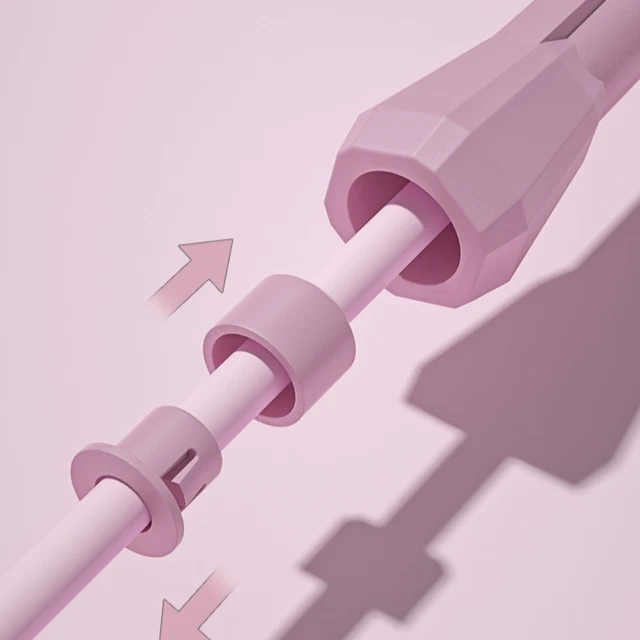 ALLENAMENTO FITNESS ESERCIZIO salto corda PVC penna esagonale salto ...