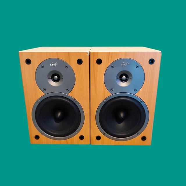 GALE GOLD MONITOR Hi-Fi Stereo Bookshelf Speakers Fully Working £40.00 ...